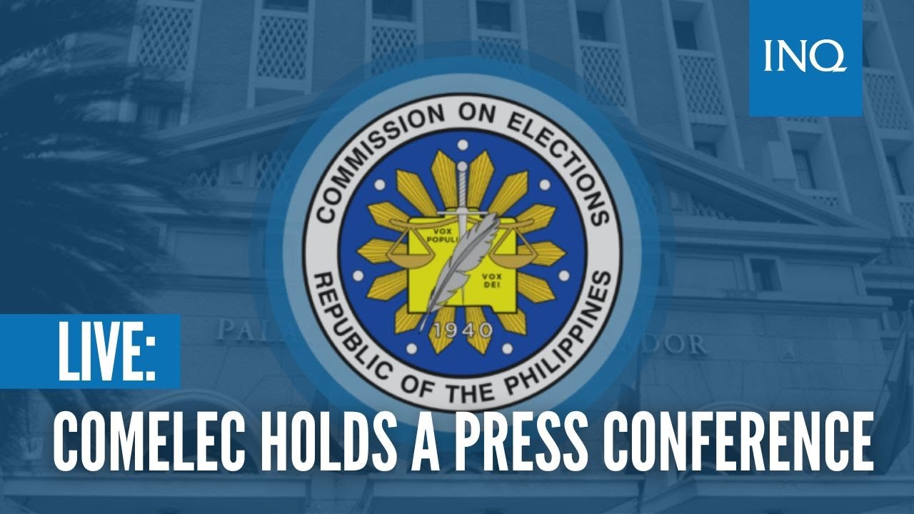 LIVE: Comelec holds a press conference - YouTube