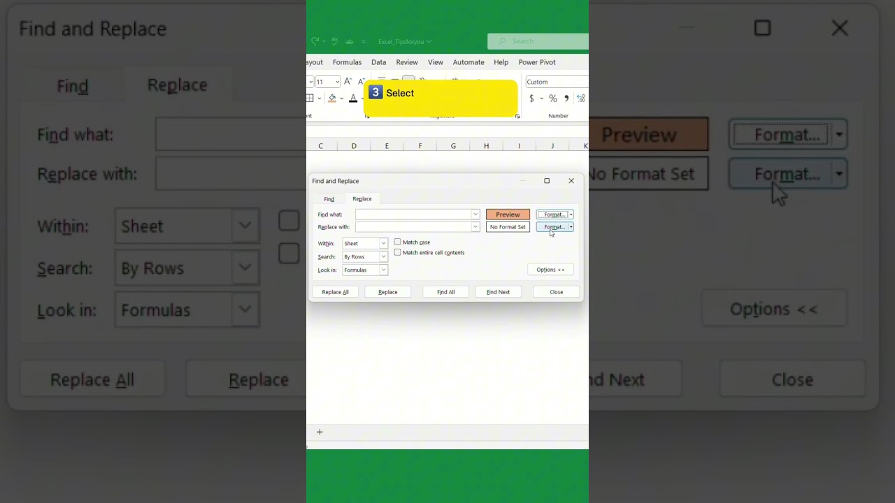 How To Find And Replace Fill Color In Excel excelshortcuts excel How To Find And Replace Fill Color In Excel excelshortcuts excel