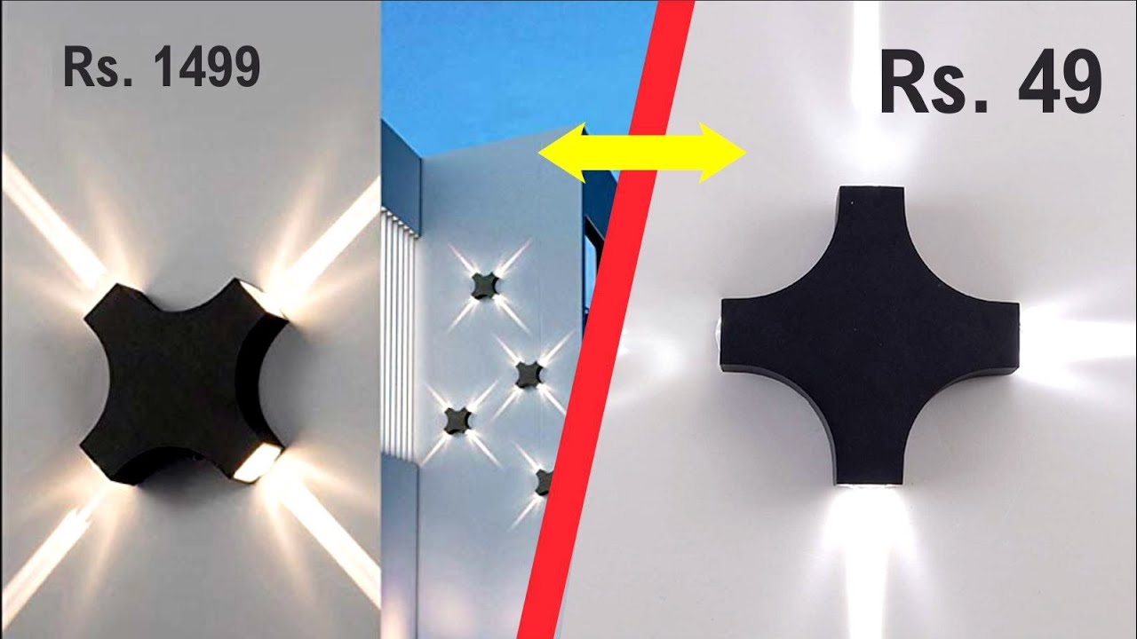 Making of Amazing 4 way Exterior Wall LED Light | Wall Light - YouTube
