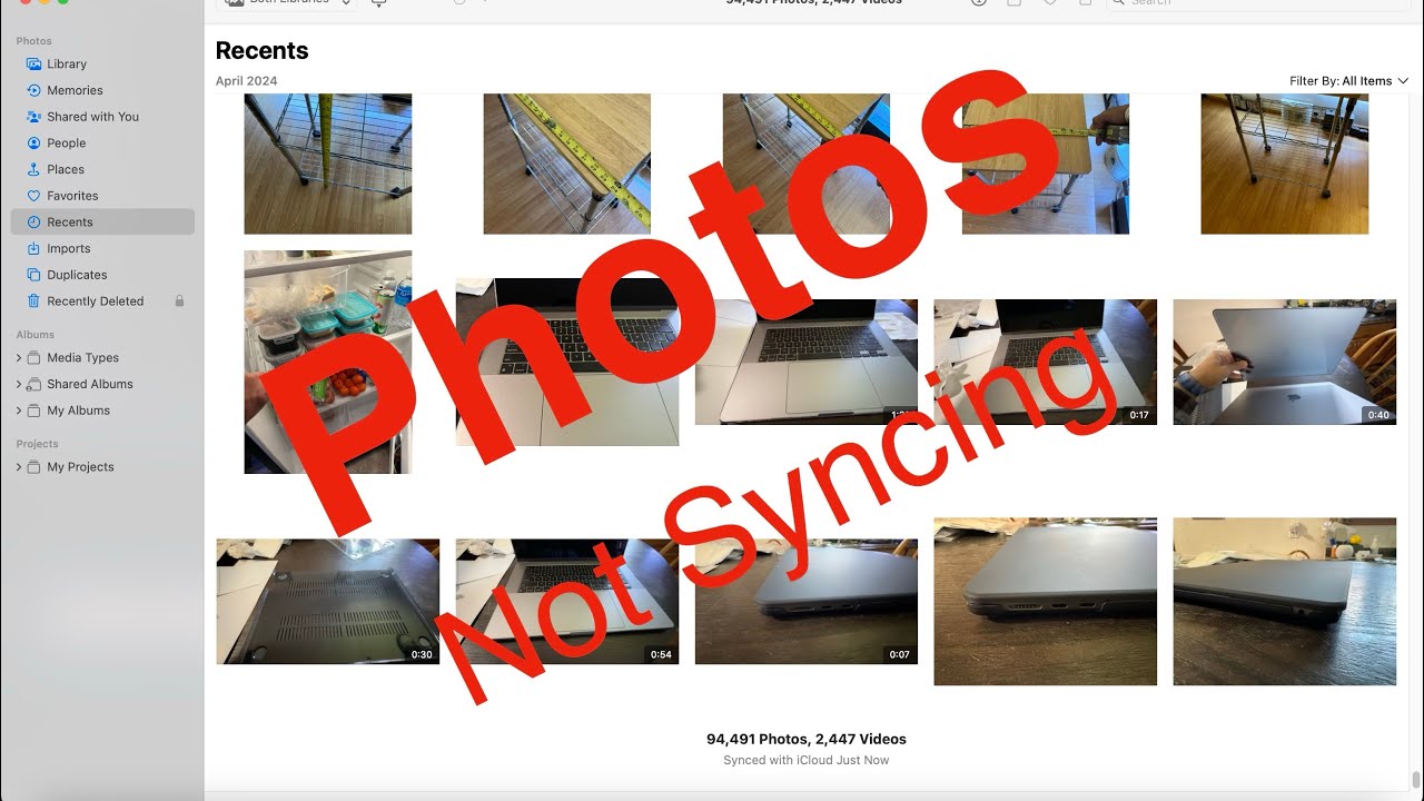 Apple Photos Not Syncing- Try This. - YouTube