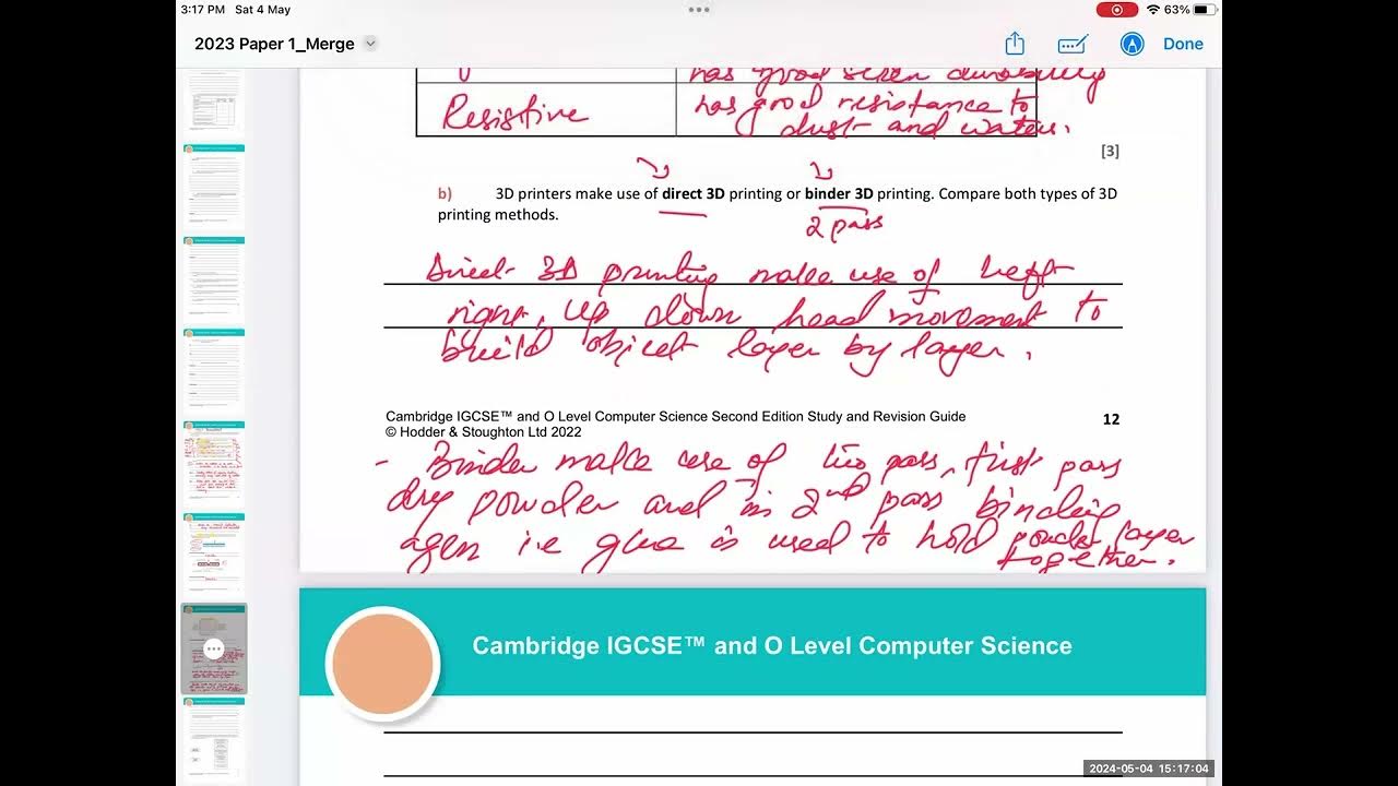 2210 Computer Science | Workshop Day 11 | Chapter 3 | Past Papers - YouTube