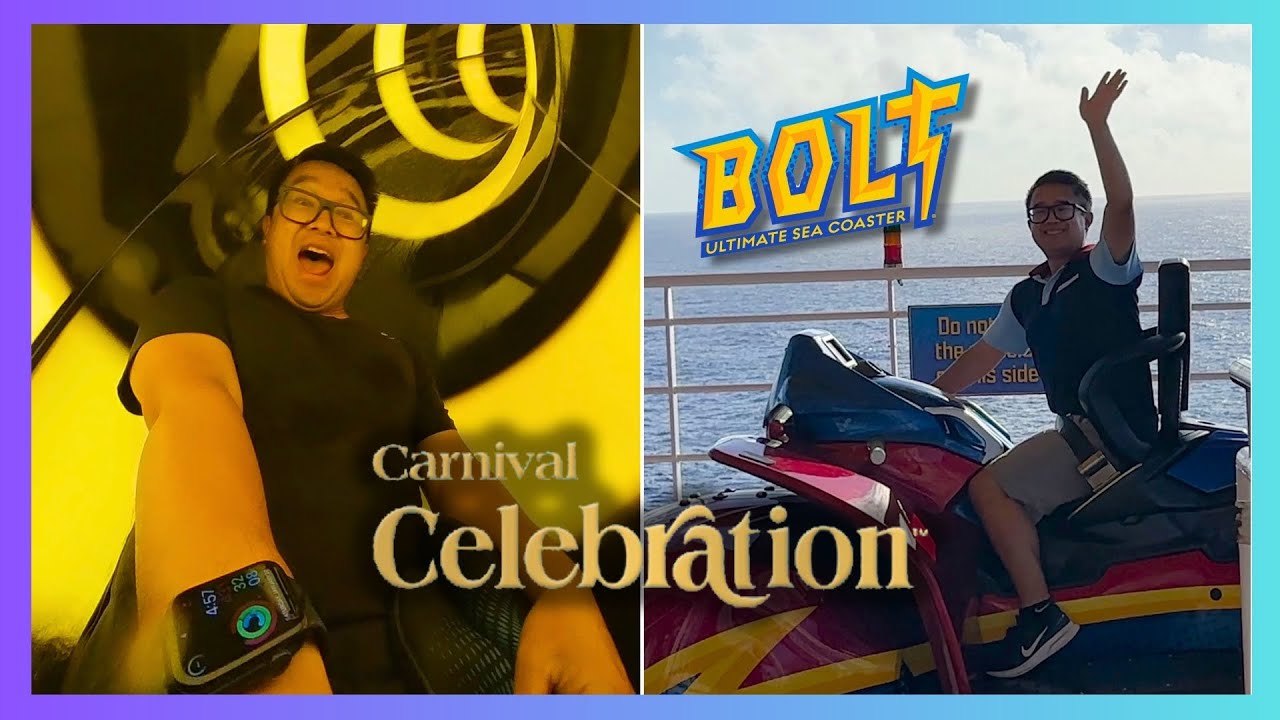Trying EVERY Carnival Celebration Sea Day Activity - Bolt Roller ...
