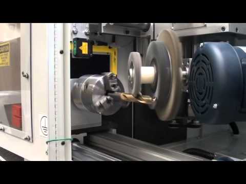 Drill Flute Polishing on MET 6 Edge Prep Machine - YouTube