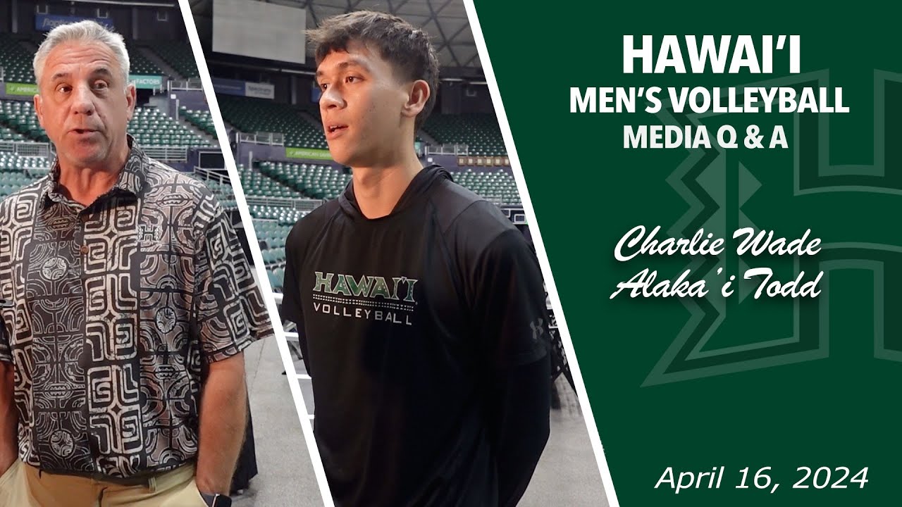 Hawaii Men's Volleyball Q&A | April 16, 2024 - YouTube