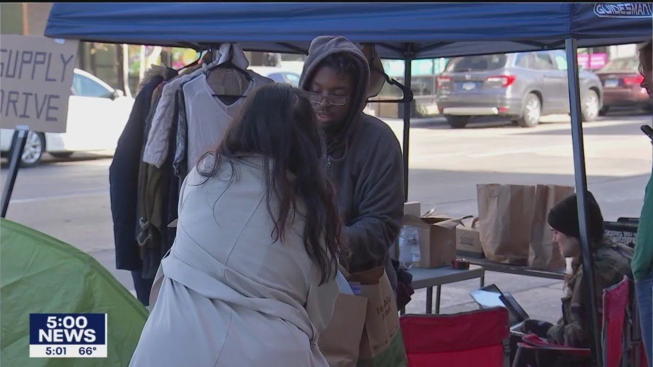 Advocates for homeless hold supply drive outside Minneapolis mayor's ...