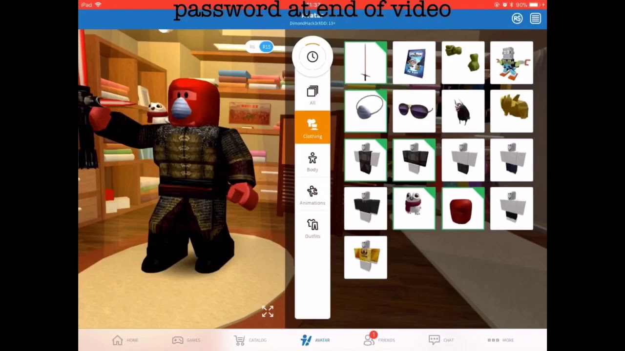 FREE ROBLOX ACCOUNT (password and username in the video) - YouTube