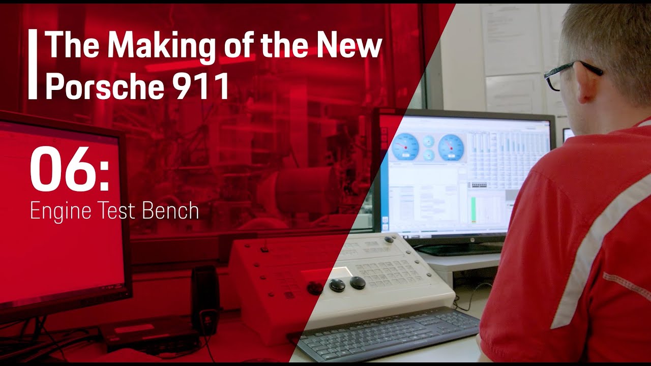 The Making of the New Porsche 911 (E06) - Engine Test Bench - YouTube