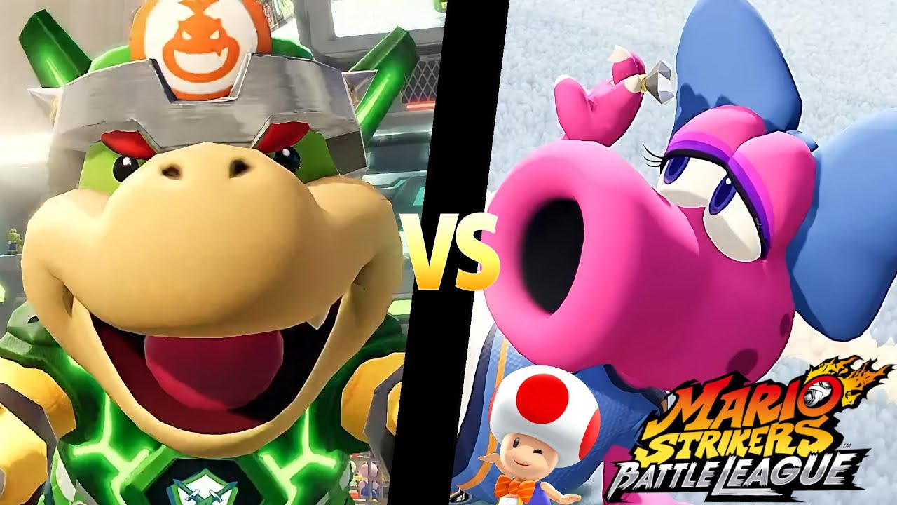 Mario Strikers Battle League Team Bowser Jr vs Team Birdo in Urban ...