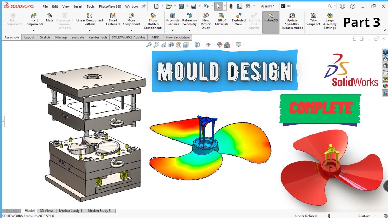 Plastic Fan Blade mould part 3/4 (Member #1) - YouTube