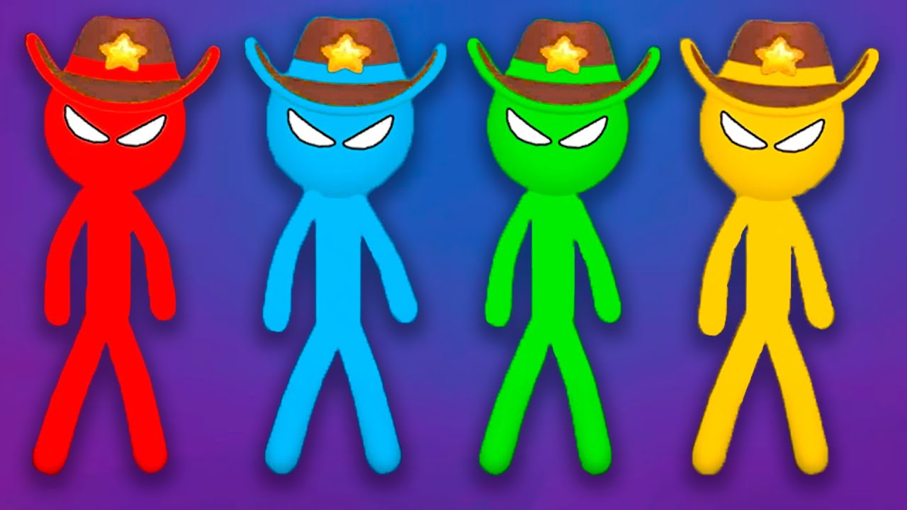 THE BATTLE OF THE COWBOYS - Stickman Party 1 2 3 4 Player Games Free ...