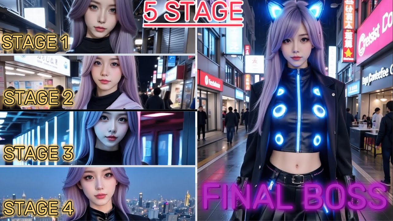5 Stages of CYBERPUNK Evolution: Pastel Goth to Final Boss 4K Lookbook ...