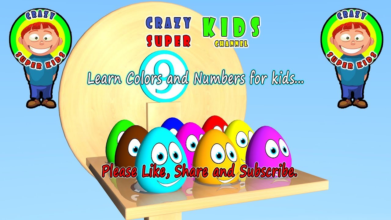 Learn Colors for kids with Ducks and Eggs animation from Crazy Super ...