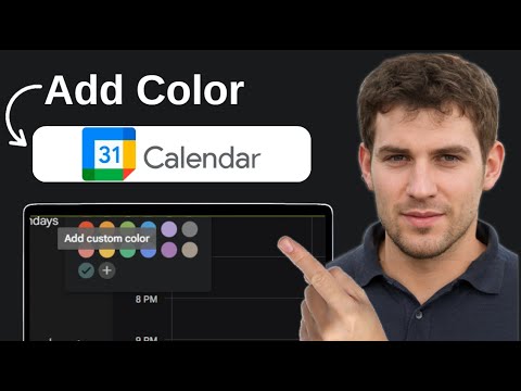 How To Add Custom Color In Google Calendar - YouTube