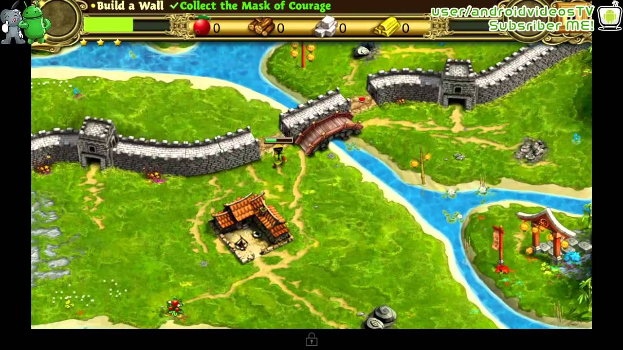 Android Building the China Wall Gameplay - YouTube