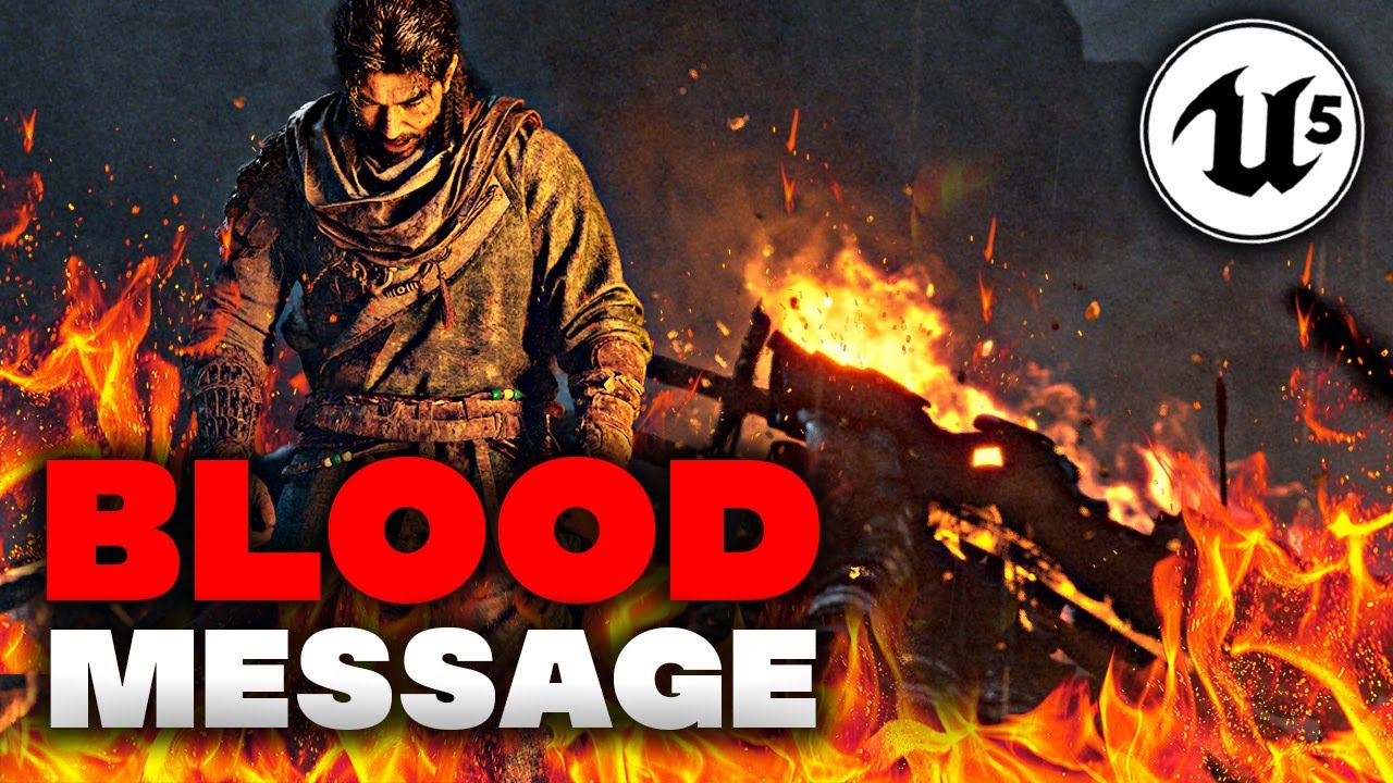 BLOOD MESSAGE impressionne sous Unreal Engine 5 🤯 4K - YouTube