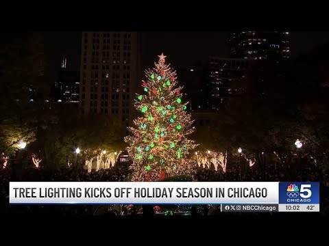 Thousands gather to kick off holiday season at Chicago's Christmas Tree ...