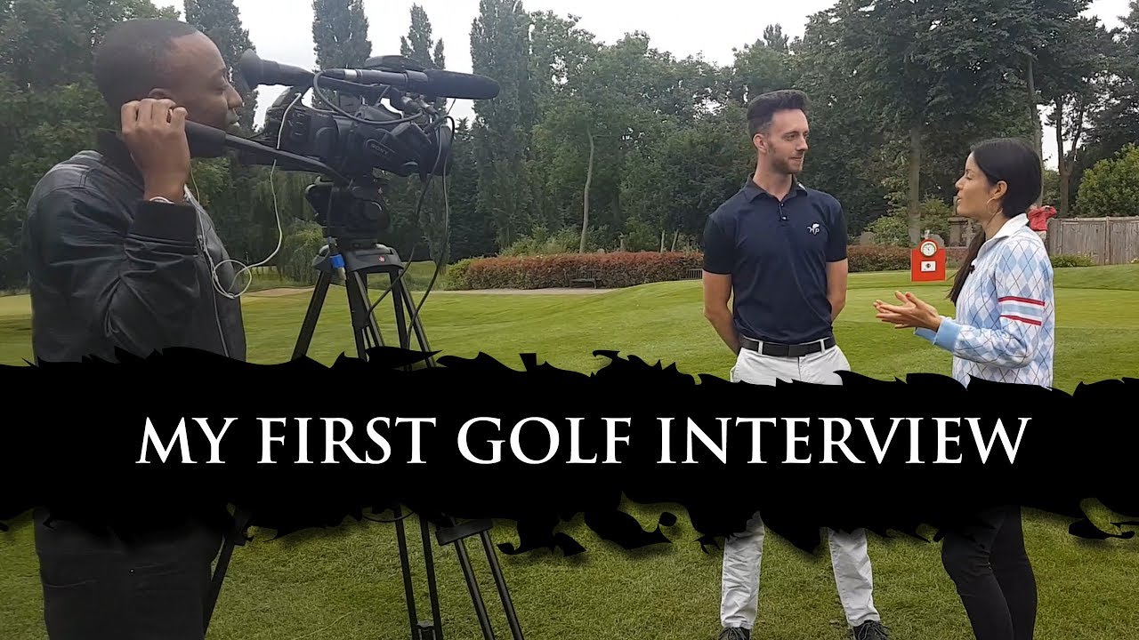 My First Golf Interview & Practice Evening - YouTube