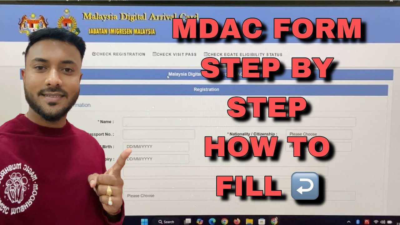 😍MDAC FORM Easy 😍step by step form filling | malaysia arrival digital ...