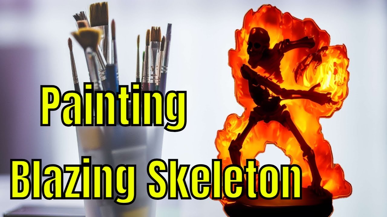Painting Blazing Skeleton Miniatures (D&D) 🔴#4k LIVE - YouTube