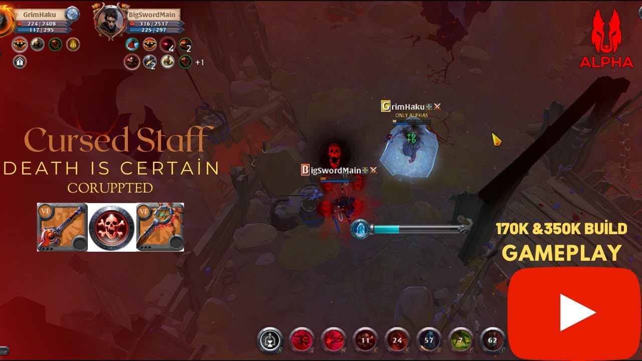 Albion Online Corrupted Cursed Staff Easy Money Cheap Build - YouTube