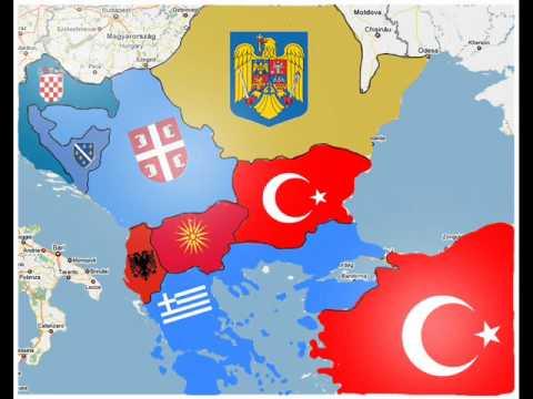 Real map of balkan - YouTube