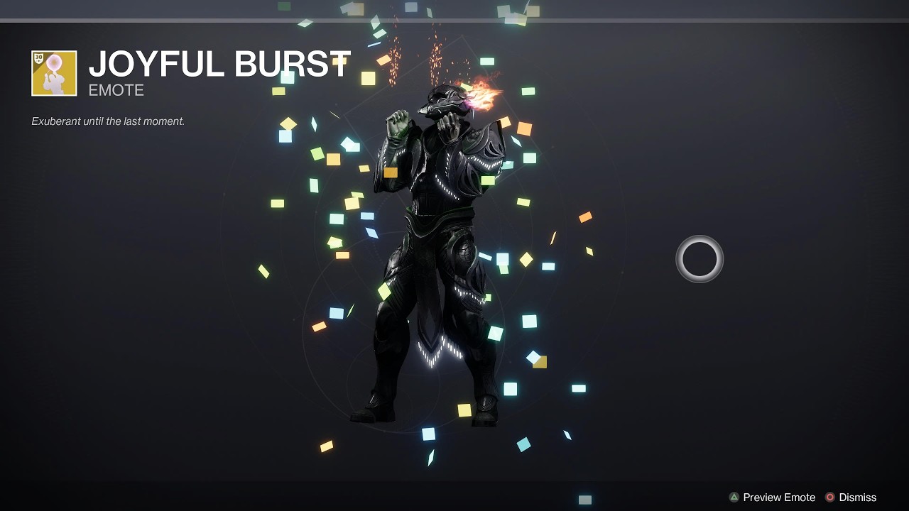 How to get Joyful Burst exotic emote - Fateful Spin Triumph [Destiny 2 ...