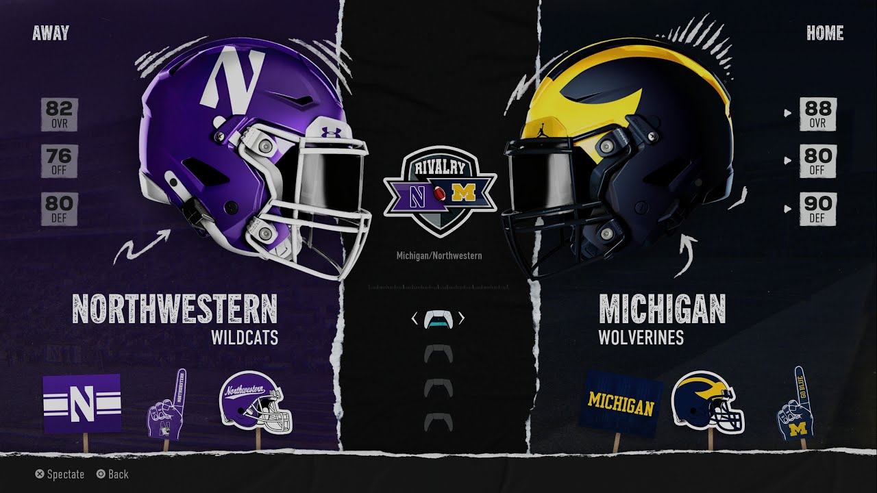Northwestern Wildcats at Michigan Wolverines – The George Jewett Trophy ...
