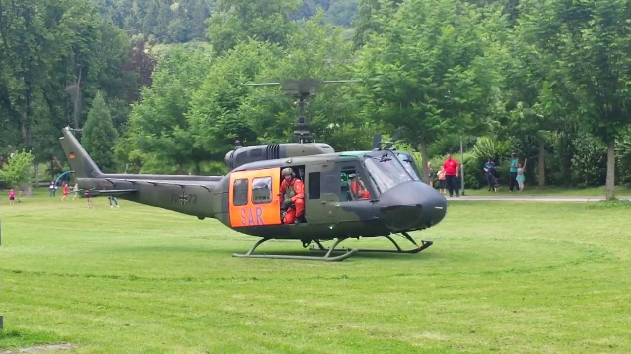 Bundeswehr - Start SAR 41 (Bell UH-1D 70+73) - YouTube
