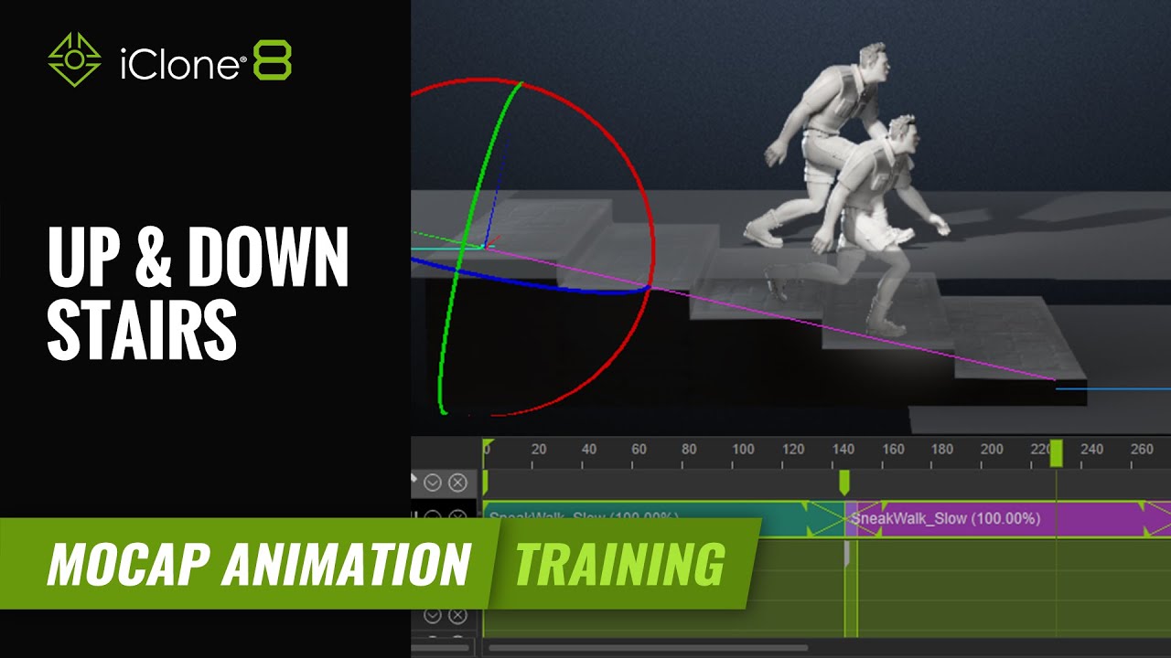 How to have characters climb the stairs with foot contact| Mocap ...