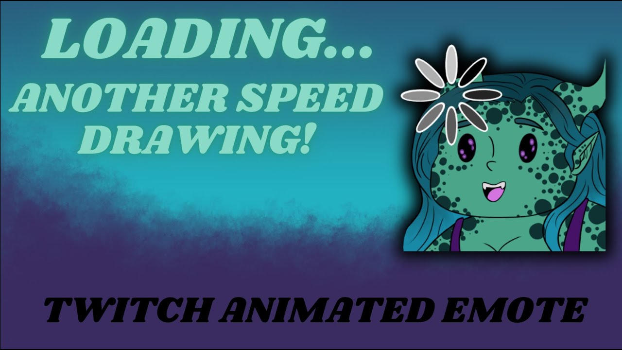 Another Speed drawing but this time a twitch animated emote - YouTube