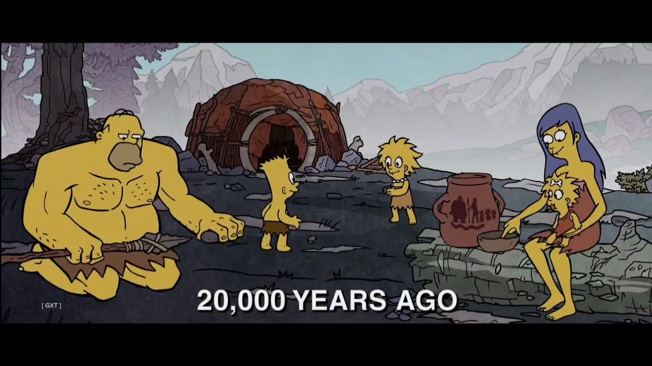 The Simpsons: 20,000 BC: The Family - YouTube
