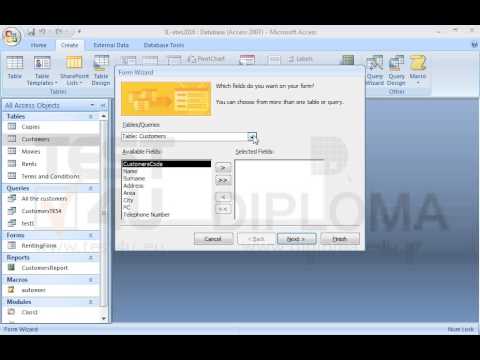 How To Select Columnar Layout In Access