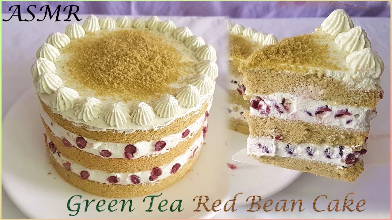 Green Tea Red Bean Cake Recipe