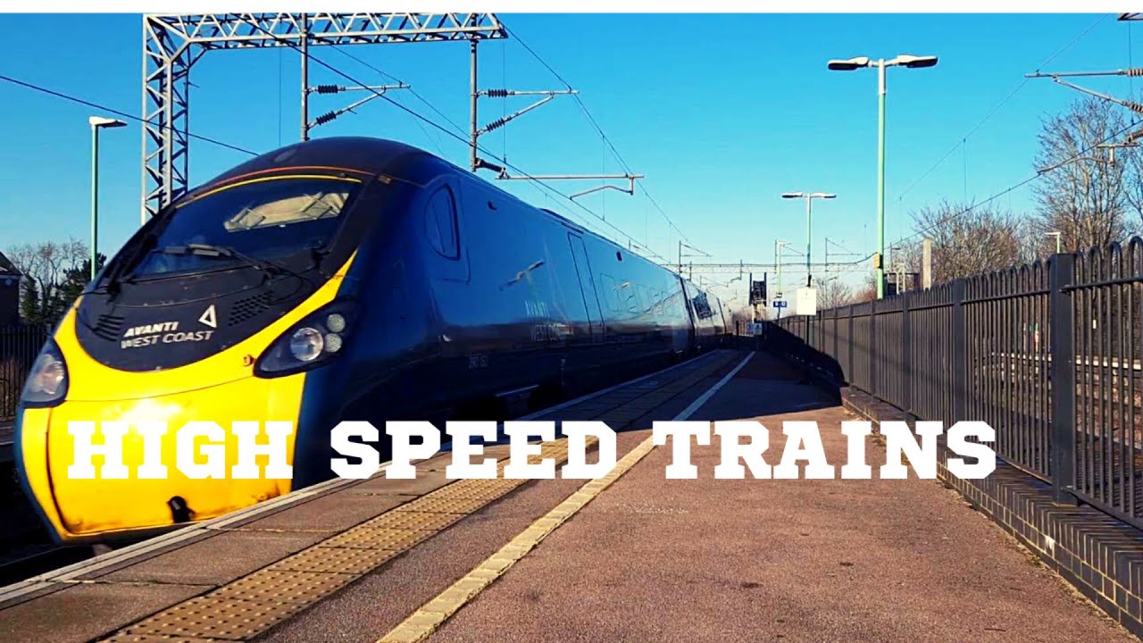 Heavy Railway traffic on the West Coast Main Line (UK) - Trainspotting ...