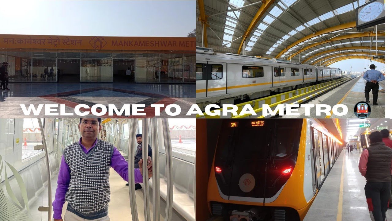 Agra's first metro journey full detail#shorts#viralagra metroAgra metro ...