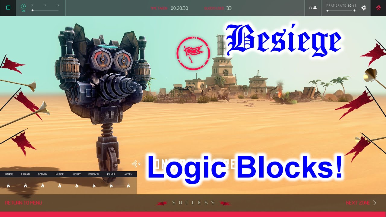 Logic block ideas + Weaponized Unicycle! Besiege - YouTube