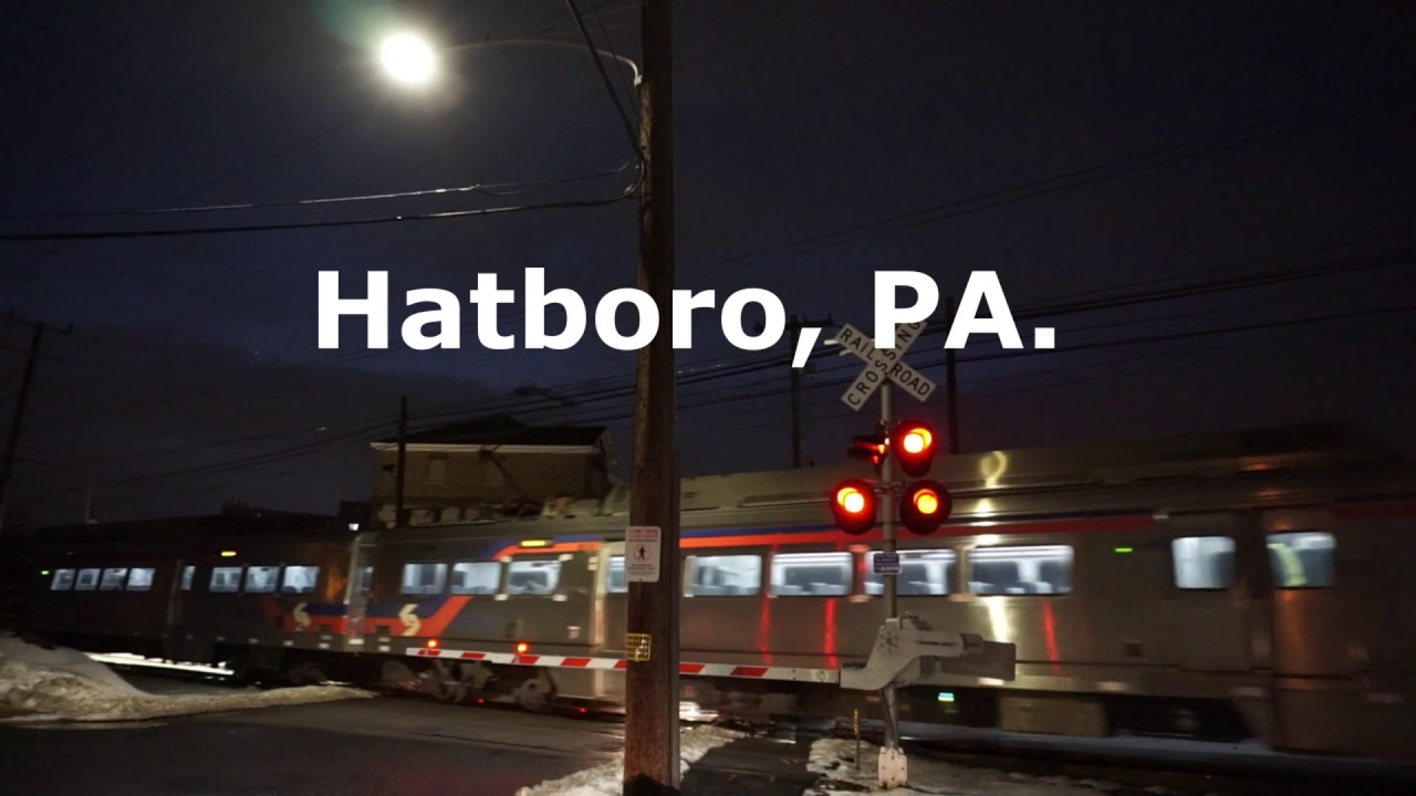 All Railroad Crossings of the SEPTA Warminster Line Trailer! - YouTube