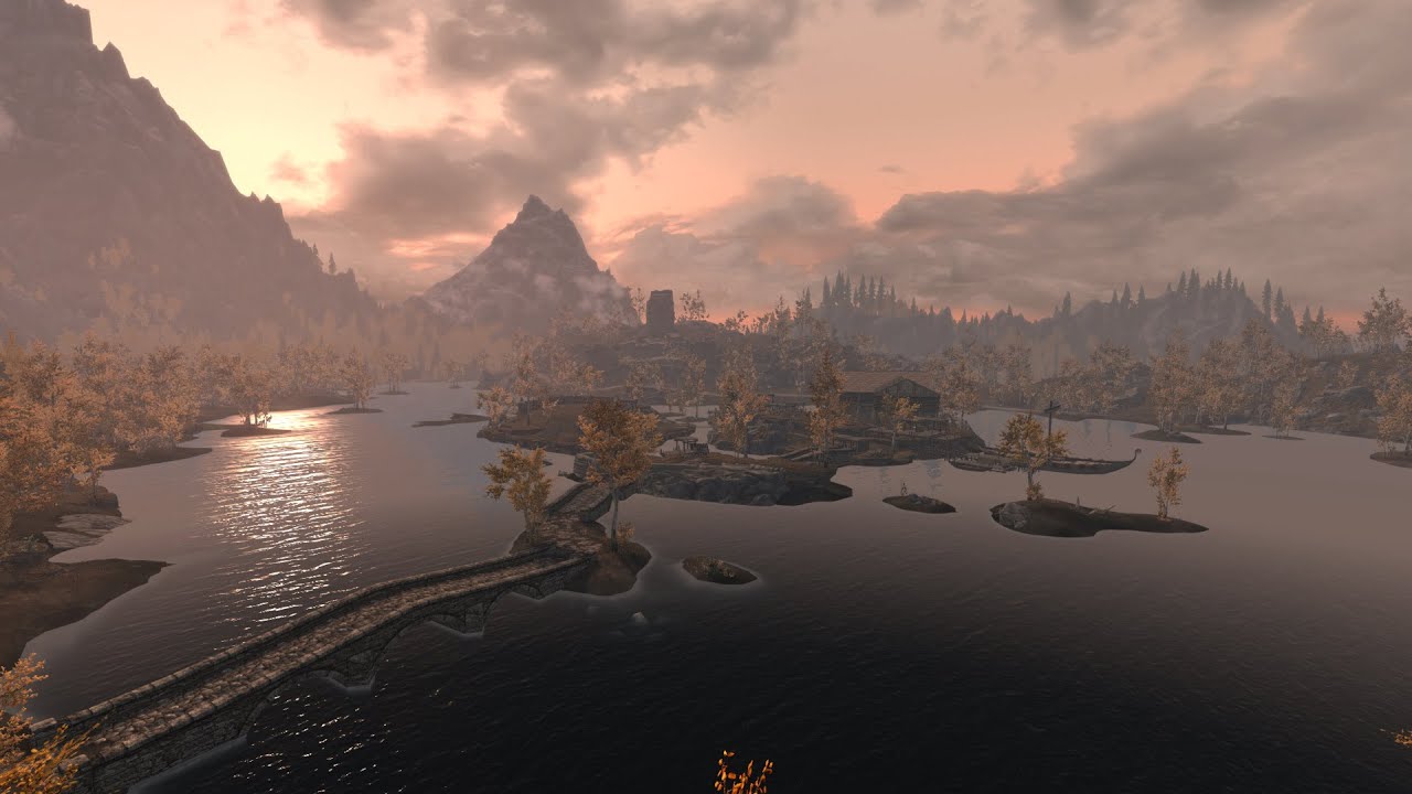 Skyrim. TESV. Goldenglow Estate panorama and ambient sounds. - YouTube