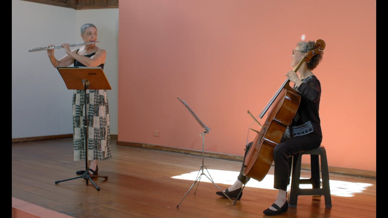 Canon XI (composição Hélio Brandão) Zelia Brandão - flauta & Maria ...