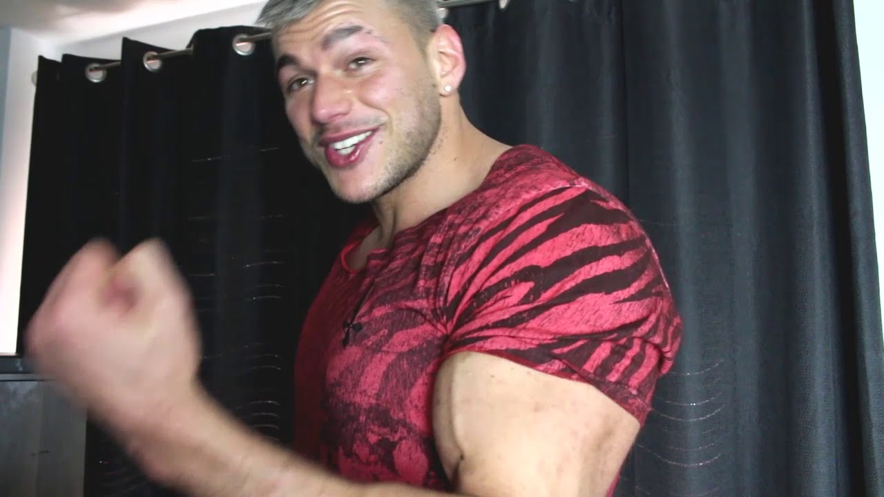 Silver Haired Muscle Model - YouTube