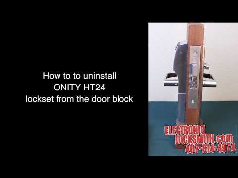 How to Remove and Disassemble an Onity HT24 Lock - YouTube