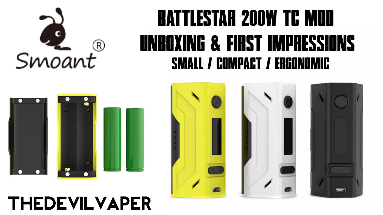 Smoant - Battlestar 200w Mod Unboxing & First Impressions ...