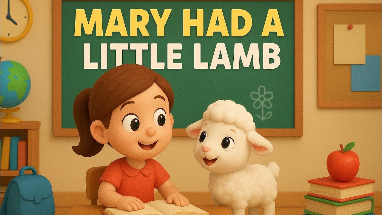 Mary had a little lamb |nursery rhymes| sing along songs|Mary had a ...