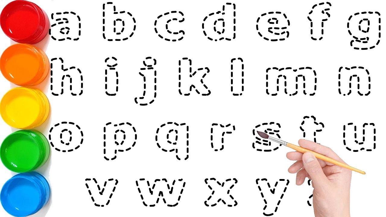 🔤 Small letters Alphabet a to z for kids /// Easy Drawing Tutorial Step ...