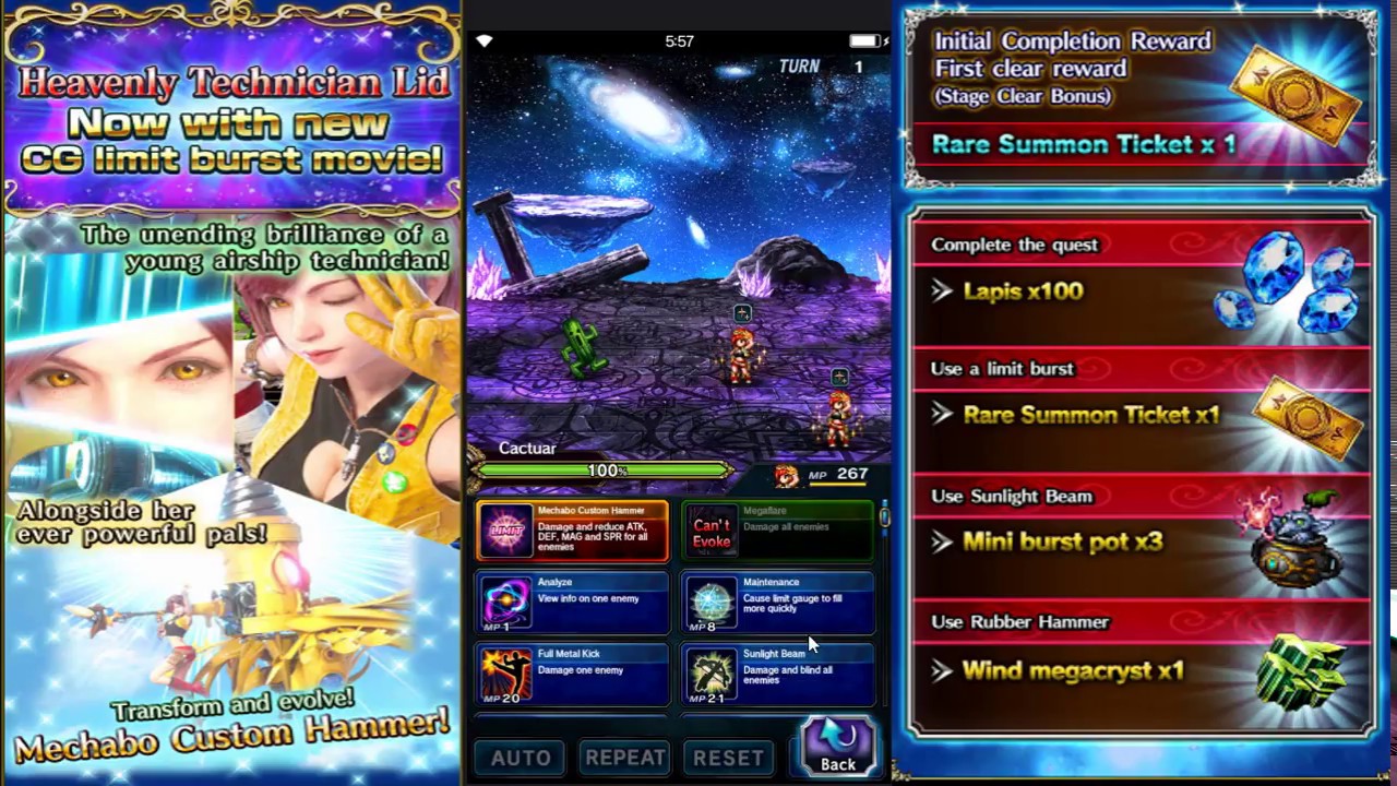 Final Fantasy Brave Exvius GL - Heavenly Technician Lid ~ Mechabo ...