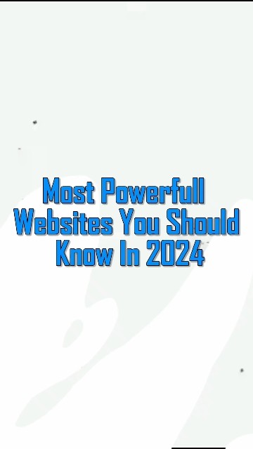Powerful Websites You Should Know pt.1 #websites - YouTube