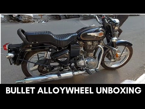 Royal Enfield Bullet 350 Alloy Wheels Unboxing and Installing (Parado ...