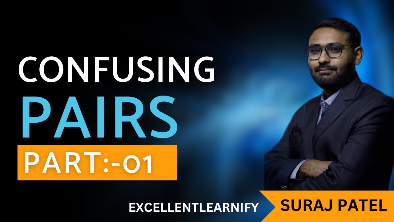 Confusing Pairs in English vocabulary part 1 - YouTube