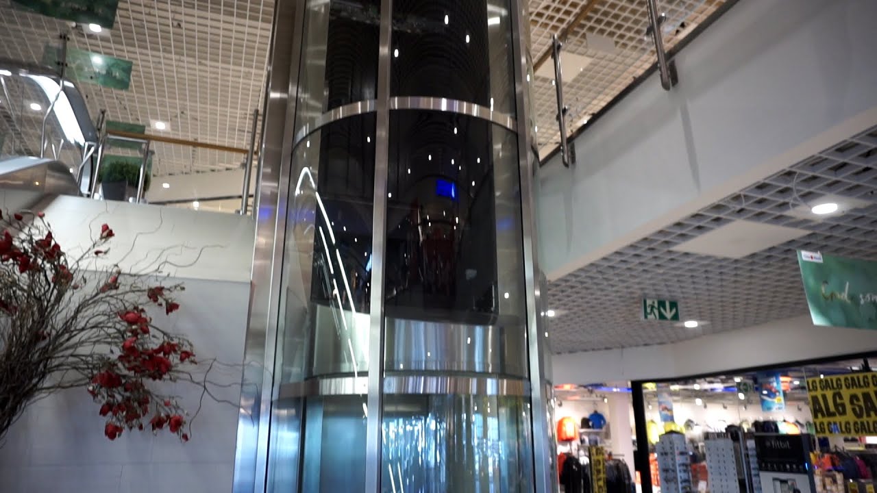 Scenic 1994 Ameco holeless hydraulic elevator @ City Nord shopping ...