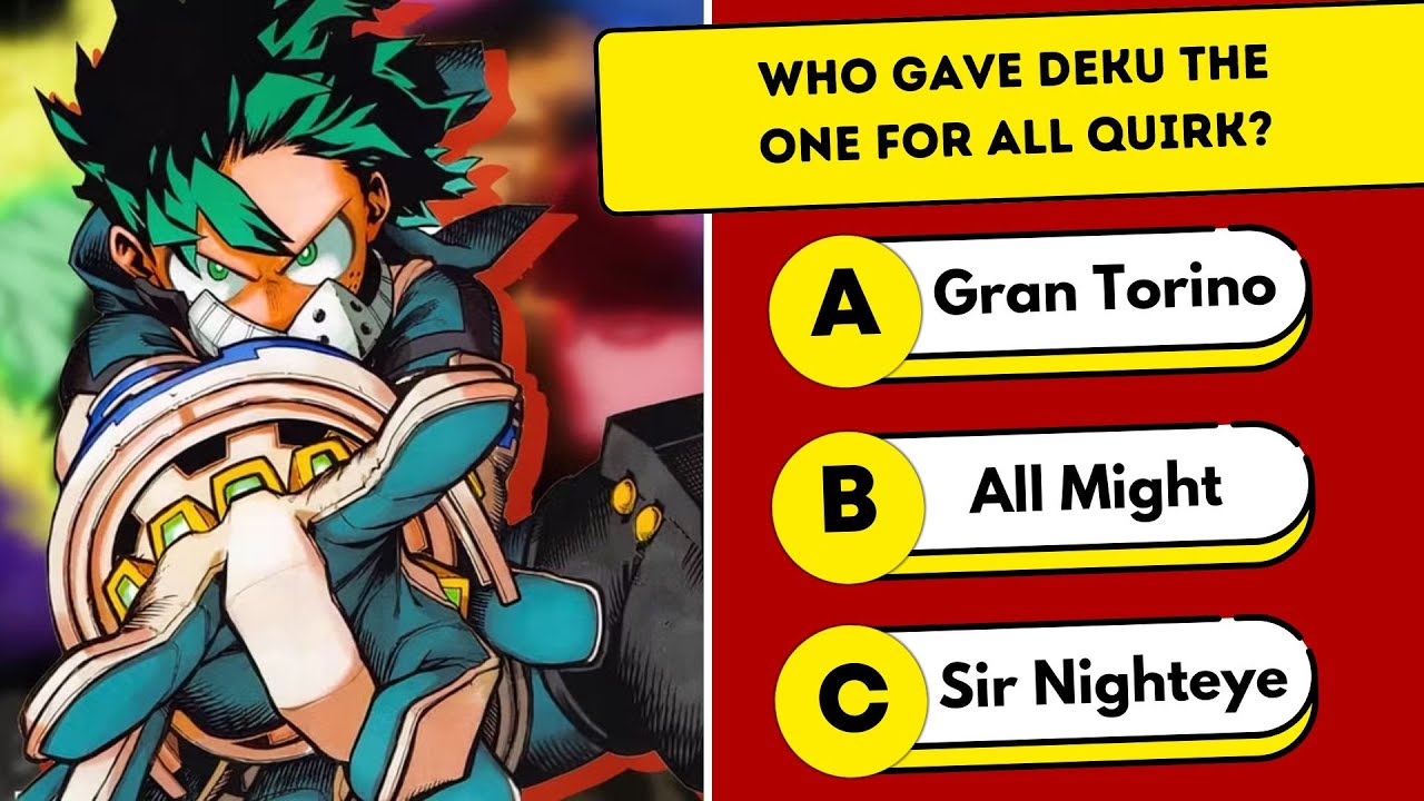 💥 ULTIMATE My Hero Academia QUIZ! 40 Questions Only Real MHA Fans Can ...
